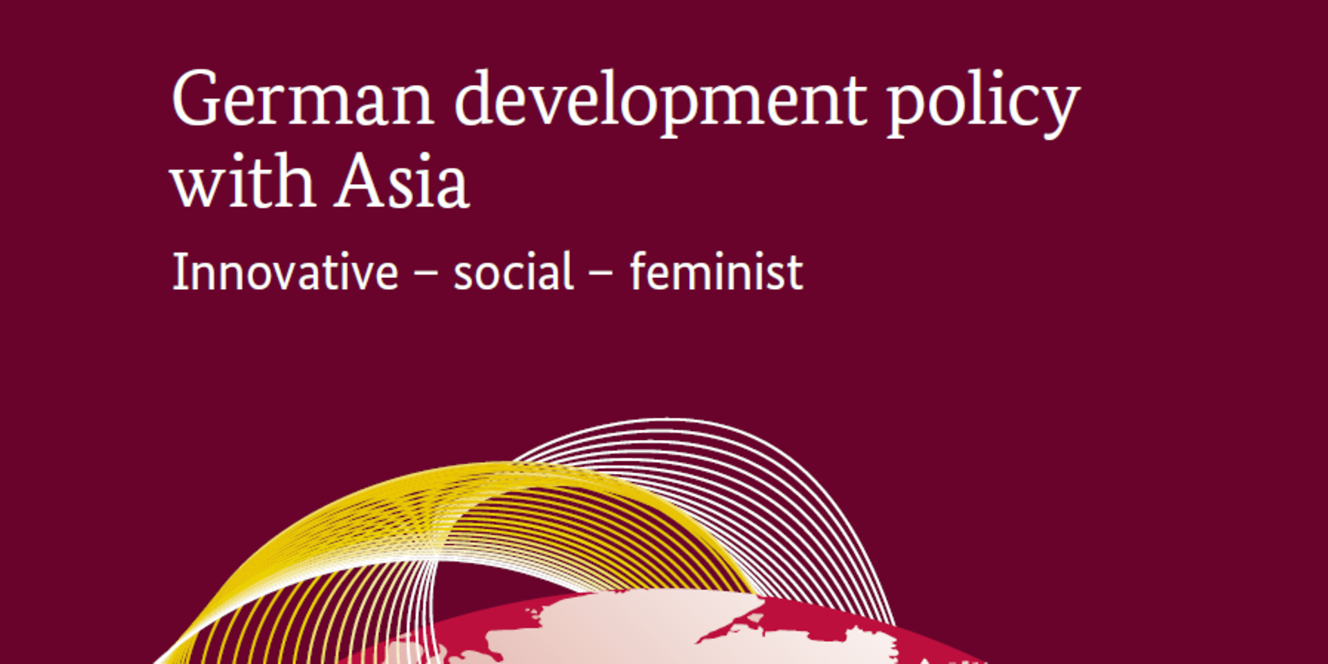 BMZ Strategy German development policy with Asia | BMZ