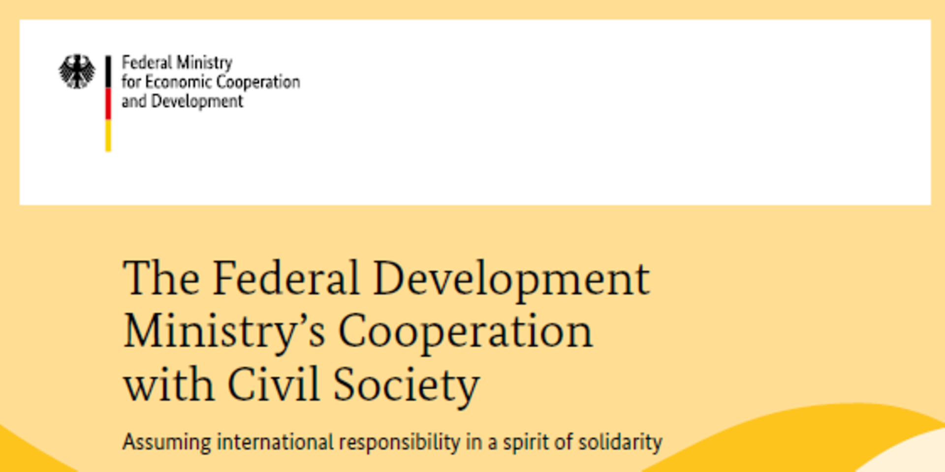 The Federal Development Ministry’s Cooperation with Civil Society | BMZ