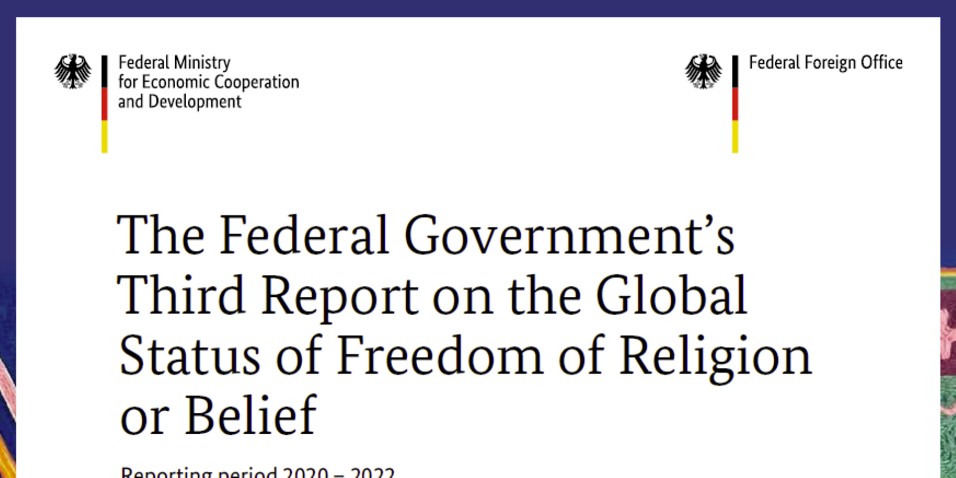 The Federal Government’s Third Report on the Global Status of Freedom ...